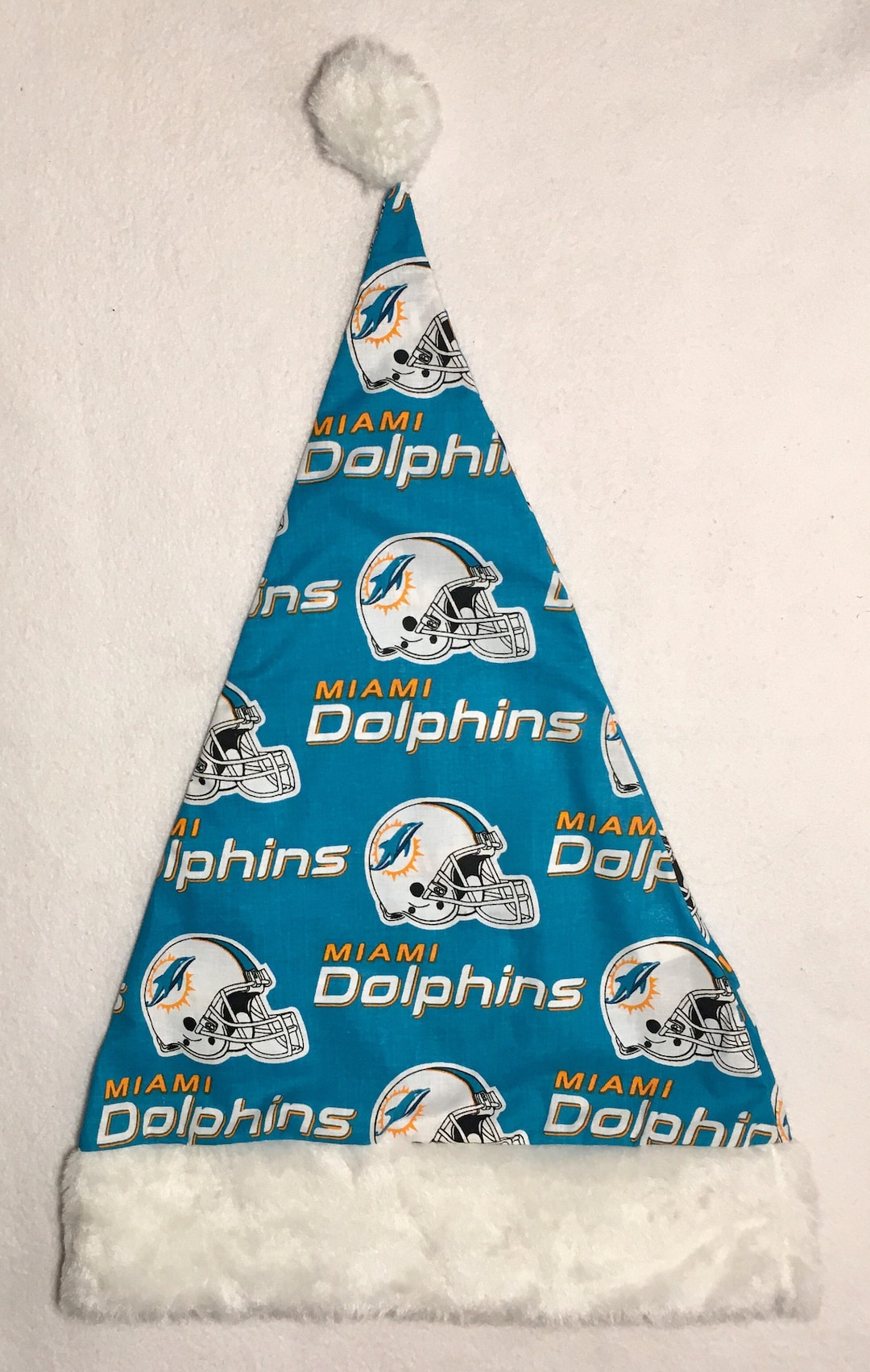 Miami Dolphins- Adult Size Santa Hat - Etsy