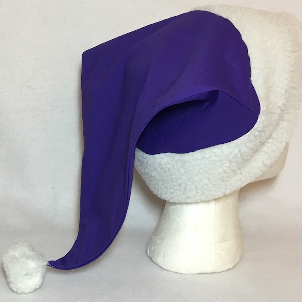 Purple Santa Hat - Etsy