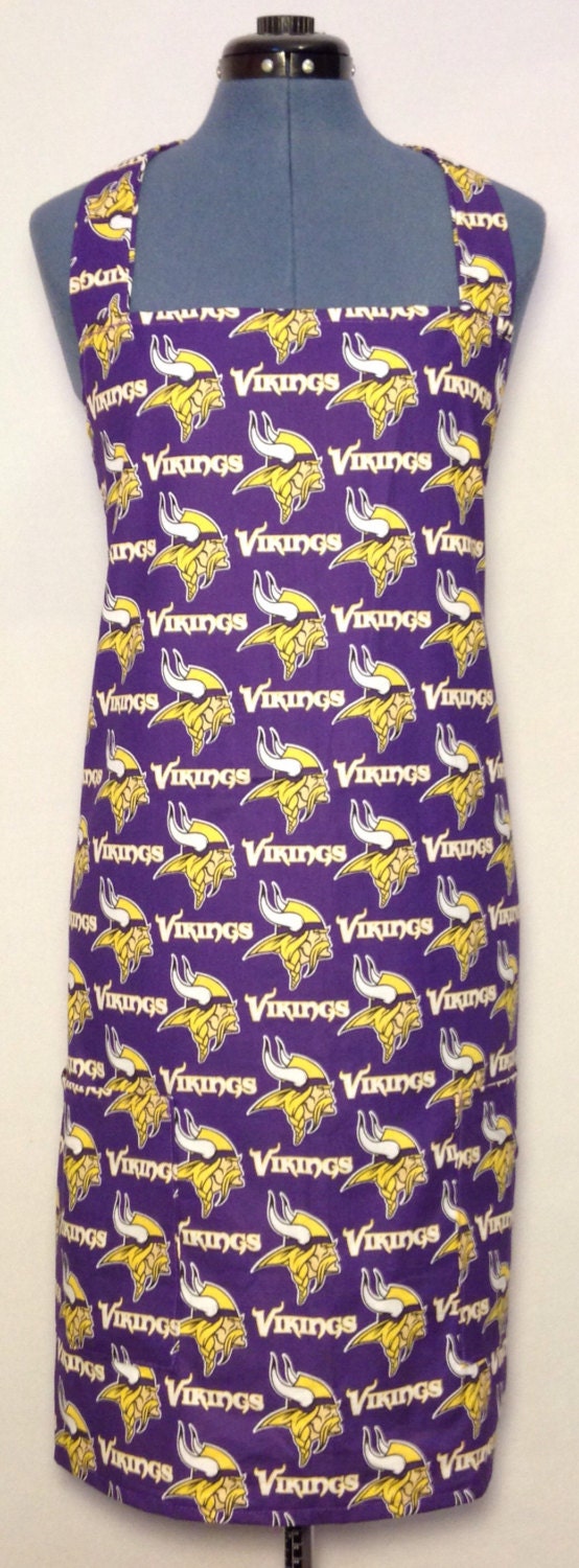 Minnesota Vikings Full Size BBQ Apron With Pockets | Etsy