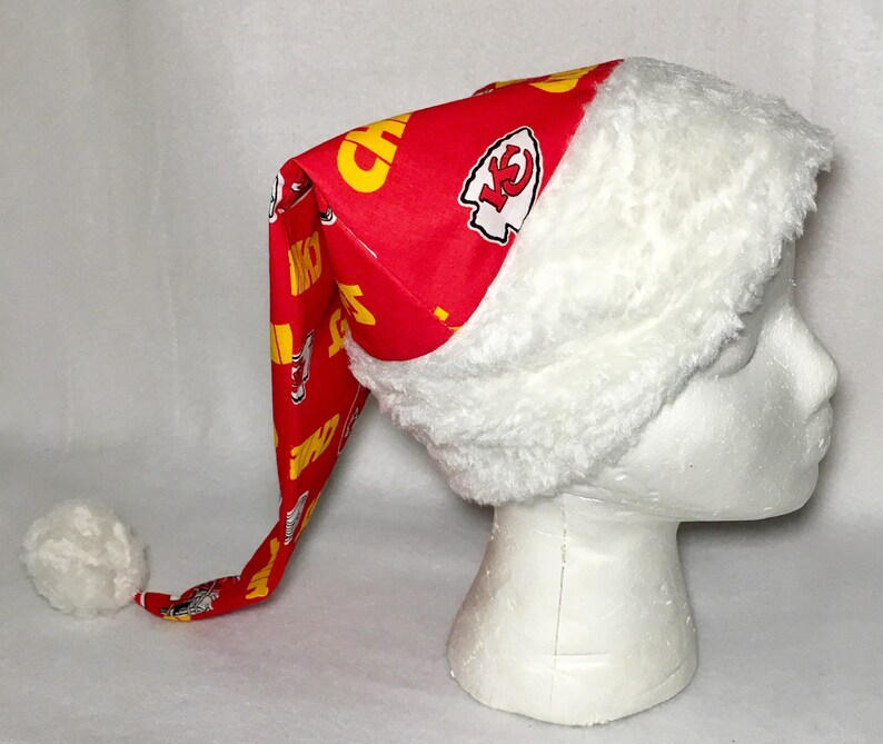 Kansas City Chiefs- Adult Size Santa Hat - Etsy