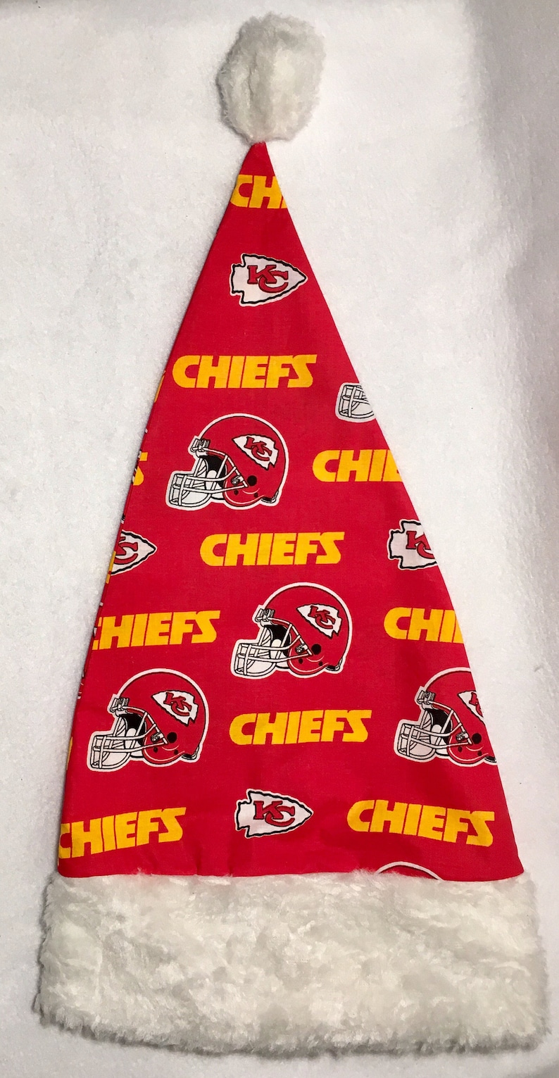Kansas City Chiefs- Adult Size Santa Hat - Etsy