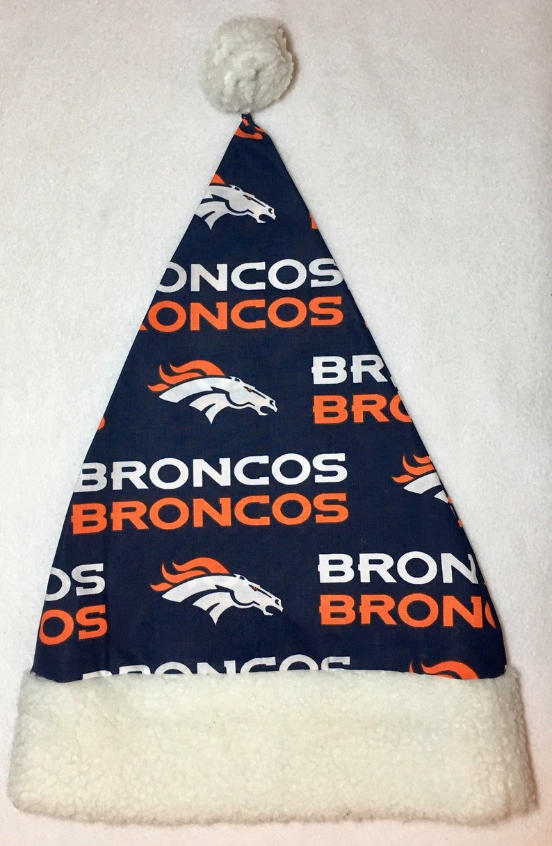 Denver Broncos- Adult Santa Hat - Etsy