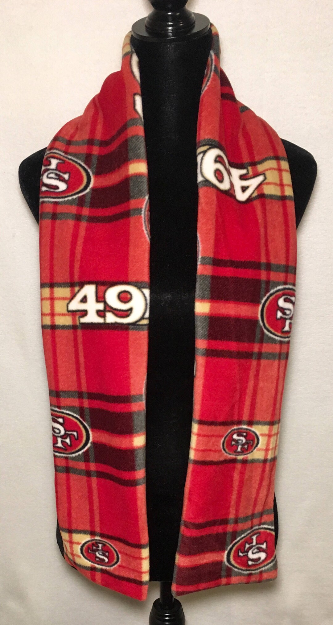 San Francisco 49ers- Fleece Scarf - Etsy