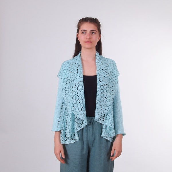 Turquoise Cardigan - Etsy