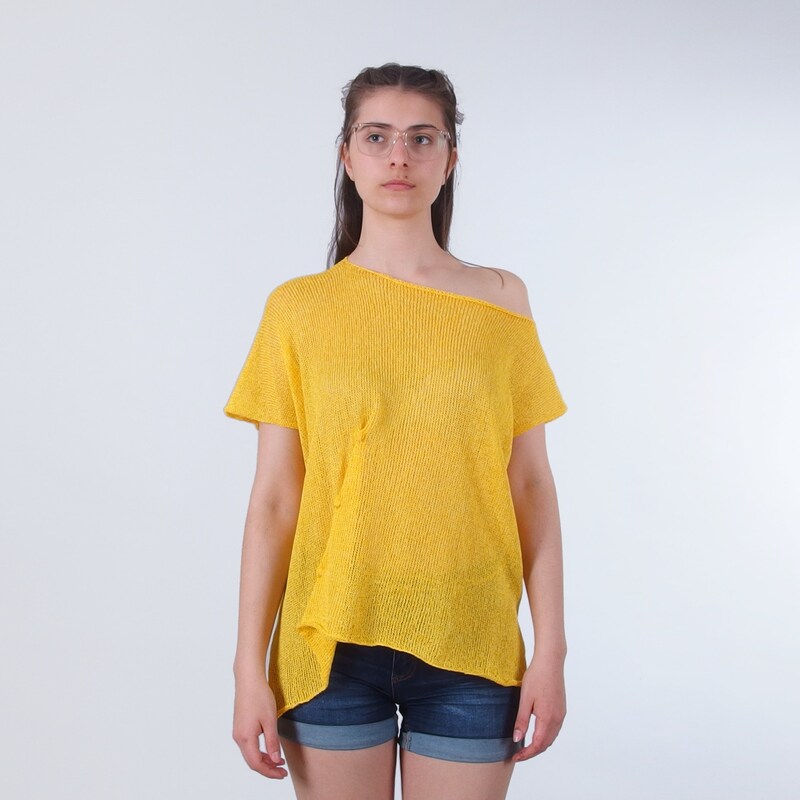 Asymmetric Blouse - Etsy