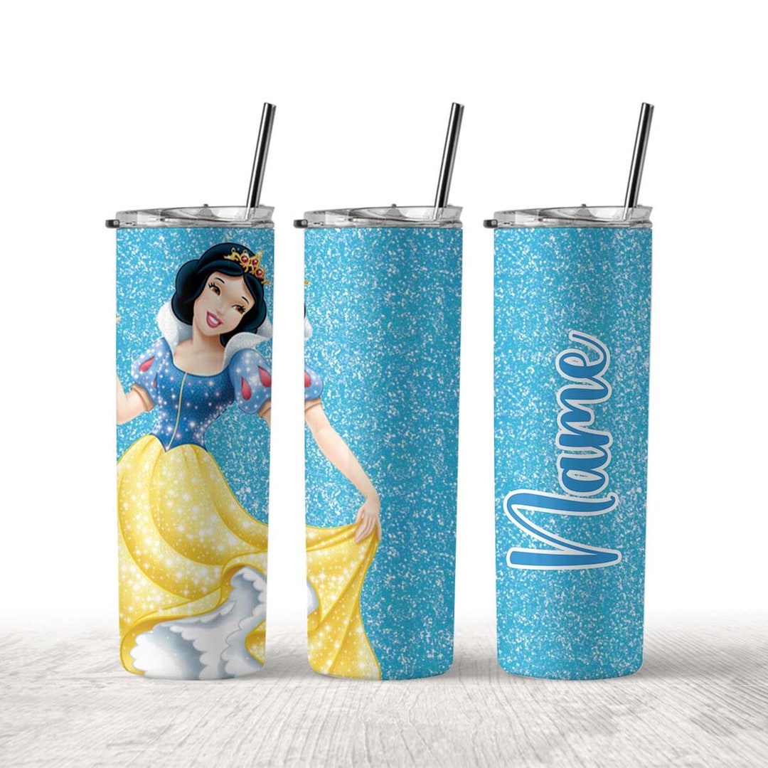 Princess Snow White Tumbler Wrap 20oz Skinny, Cartoon Tumbler ...