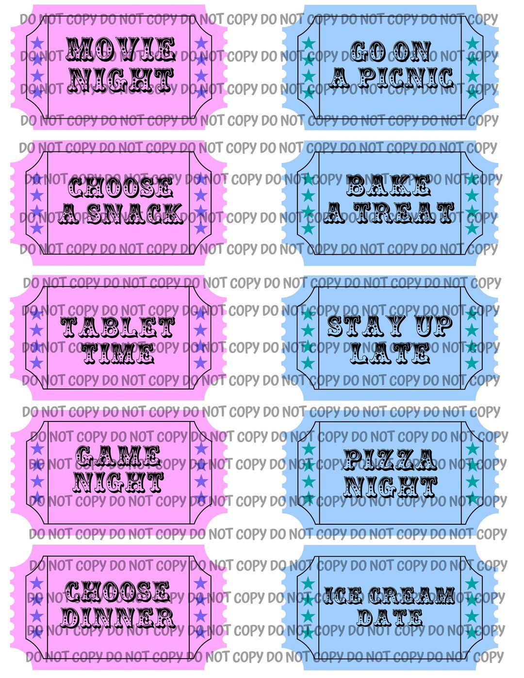 Easter Ticket Template, Corjil Instant Download, Printable - Etsy