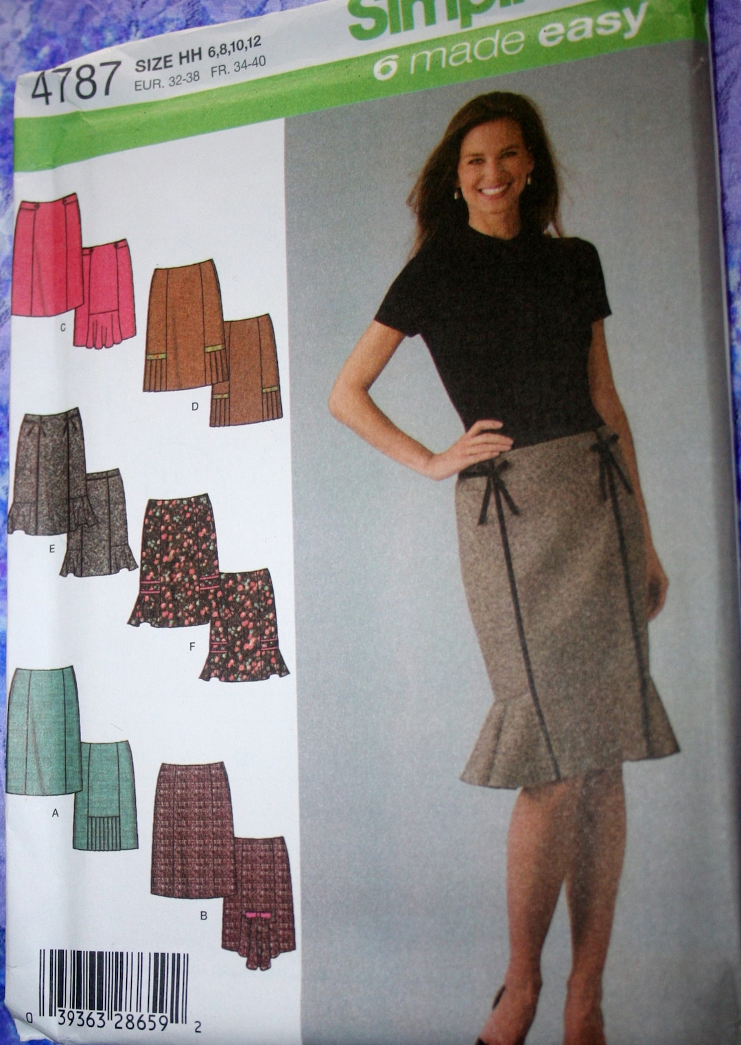EASY Skirt Pattern Sz 6-12, 4787 Simplicity Sewing Pattern Skirts ...