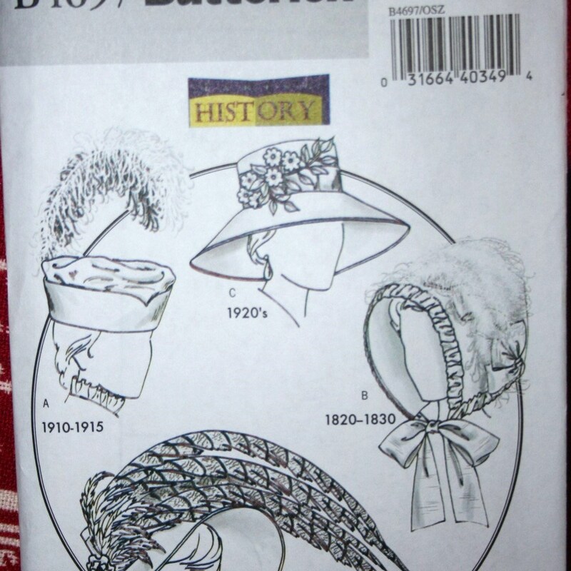 1890s Hat Pattern - Etsy