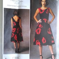 Vogue 2276 Bellville Sassoon Dress Close Fitting Flared Partially Lined ...