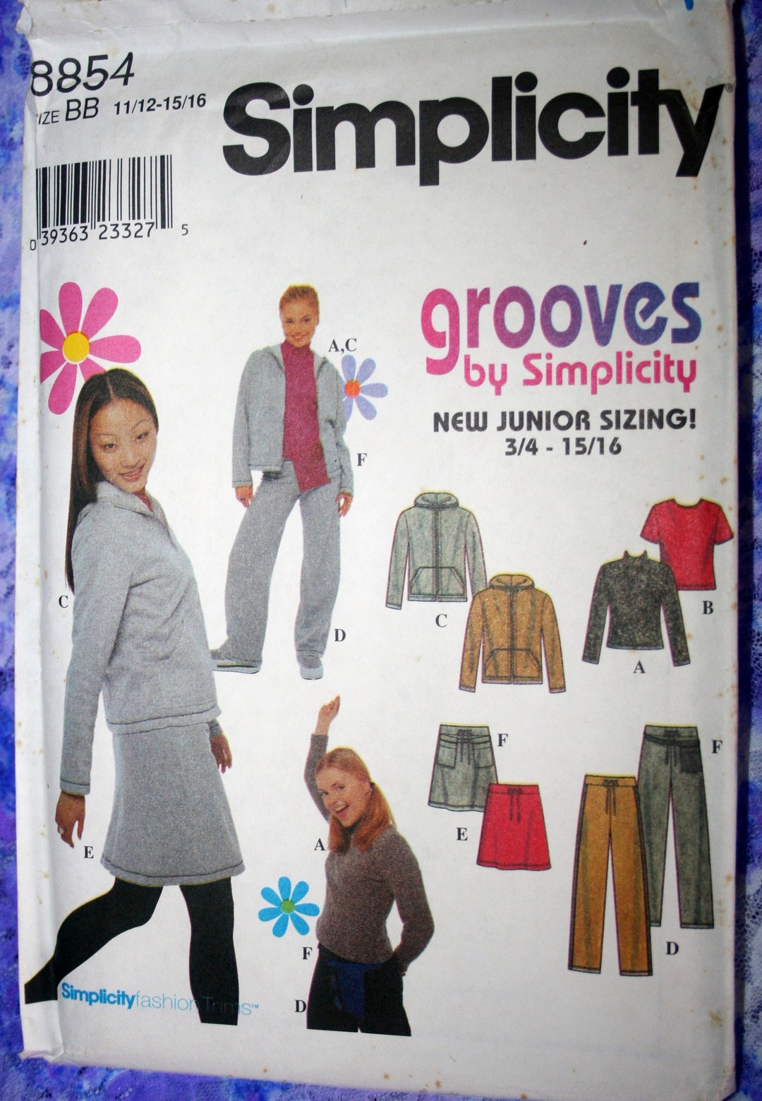 Simplicity Junior Separates 8854 Pattern Sz 11/12-15-16 - Etsy