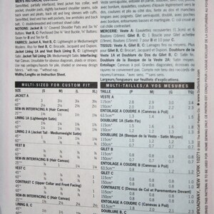 Vintage Men's Costume Historical Jacket & Vest Pattern 3721 Butterick ...