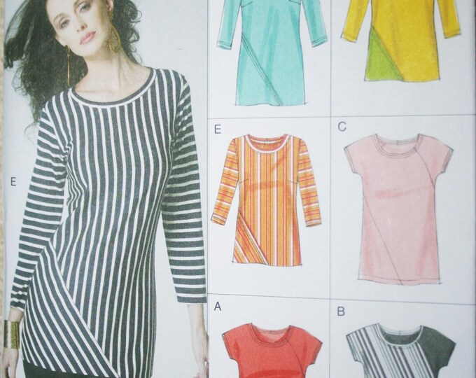 Vogue #8792 Easy Top Sewing Pattern Raglan or Set-in Sleeves Bias Round ...
