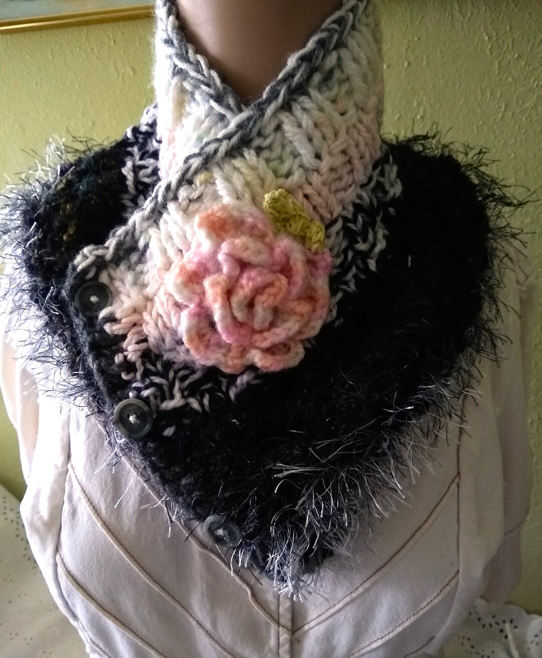 Cross Front Neck Warmer promenade Scarf 27 Soft, Warm Scarf. Bohemian ...