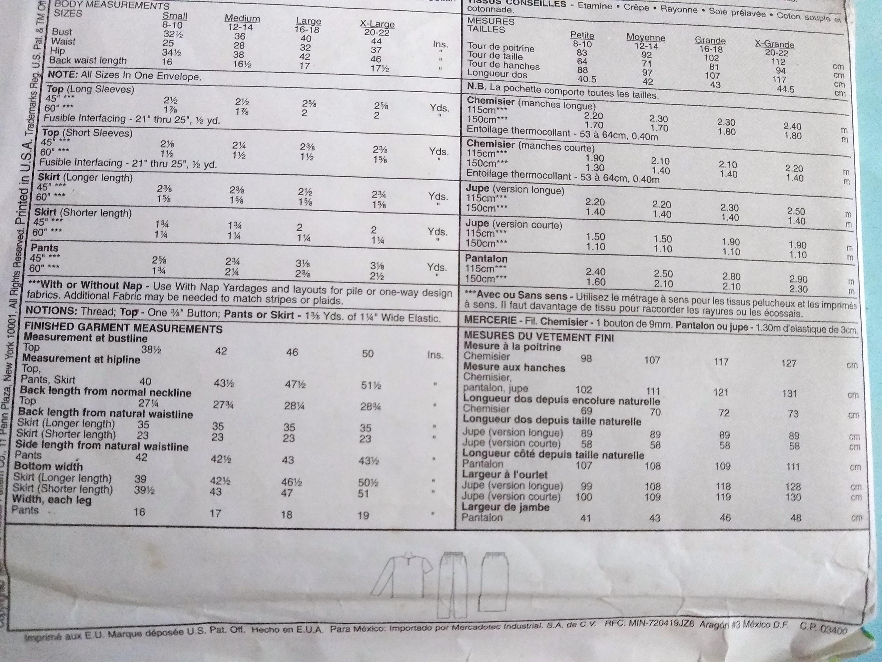 Vintage Mccalls #9246 Pattern Sz 8-22, Nancy Zieman Top, Pull-on ...