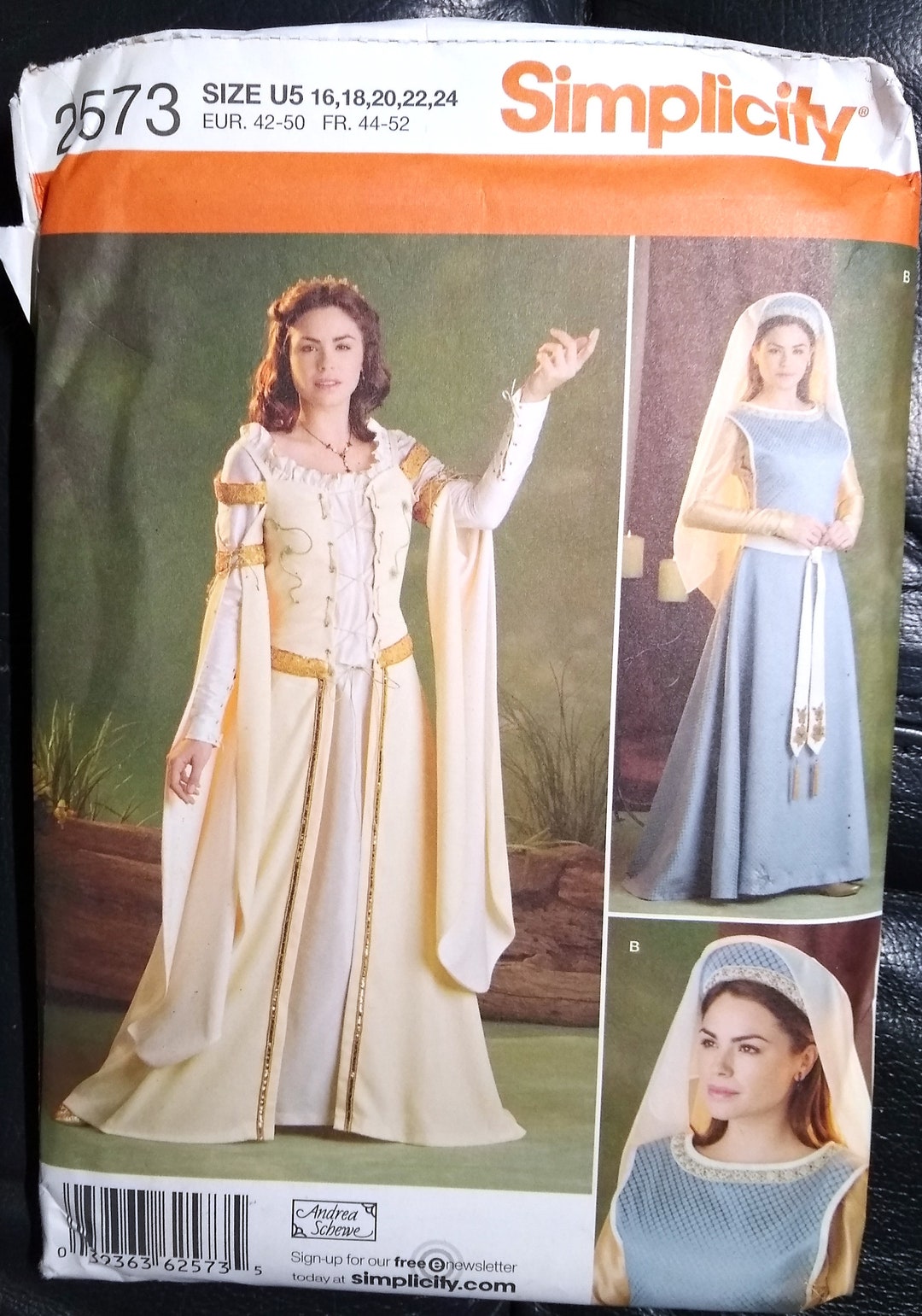 Fantasy Princess Enchantress Costume #2573 Simplicity Sewing Pattern Sz ...