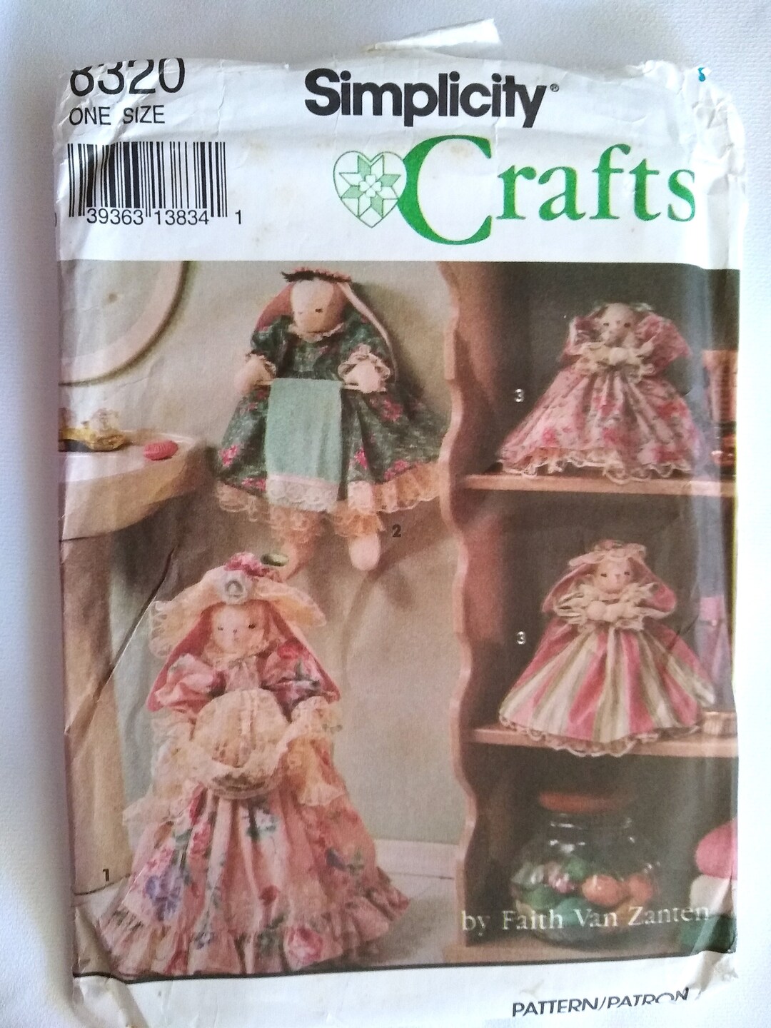 Vintage Stuffed Bunny Pattern 8320 Simplicity Sewing Pattern Bathroom ...