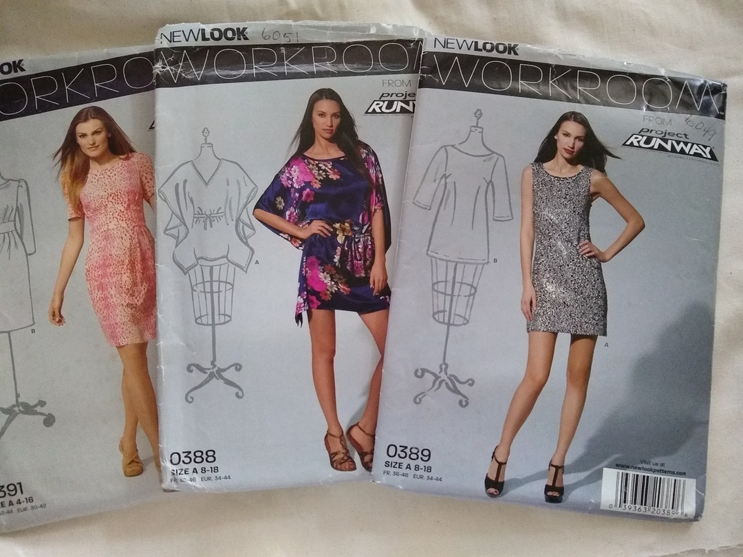 Reduced Choose a New Look Dress Pattern 6070, Sz 4-16,6051 or 6049 Sz 8 ...