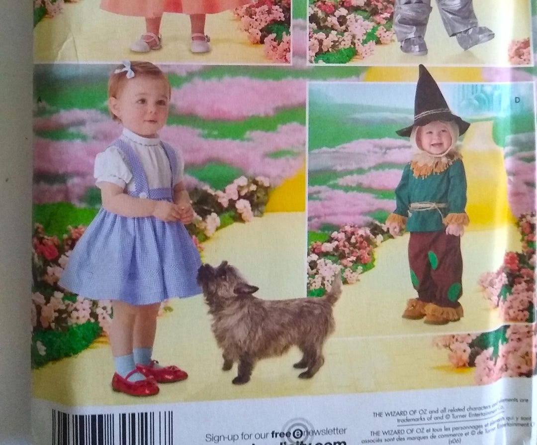 Wizard of Oz, #4024 Simplicity Sz 1/2-4 Glinda, Tin Man, Dorothy ...