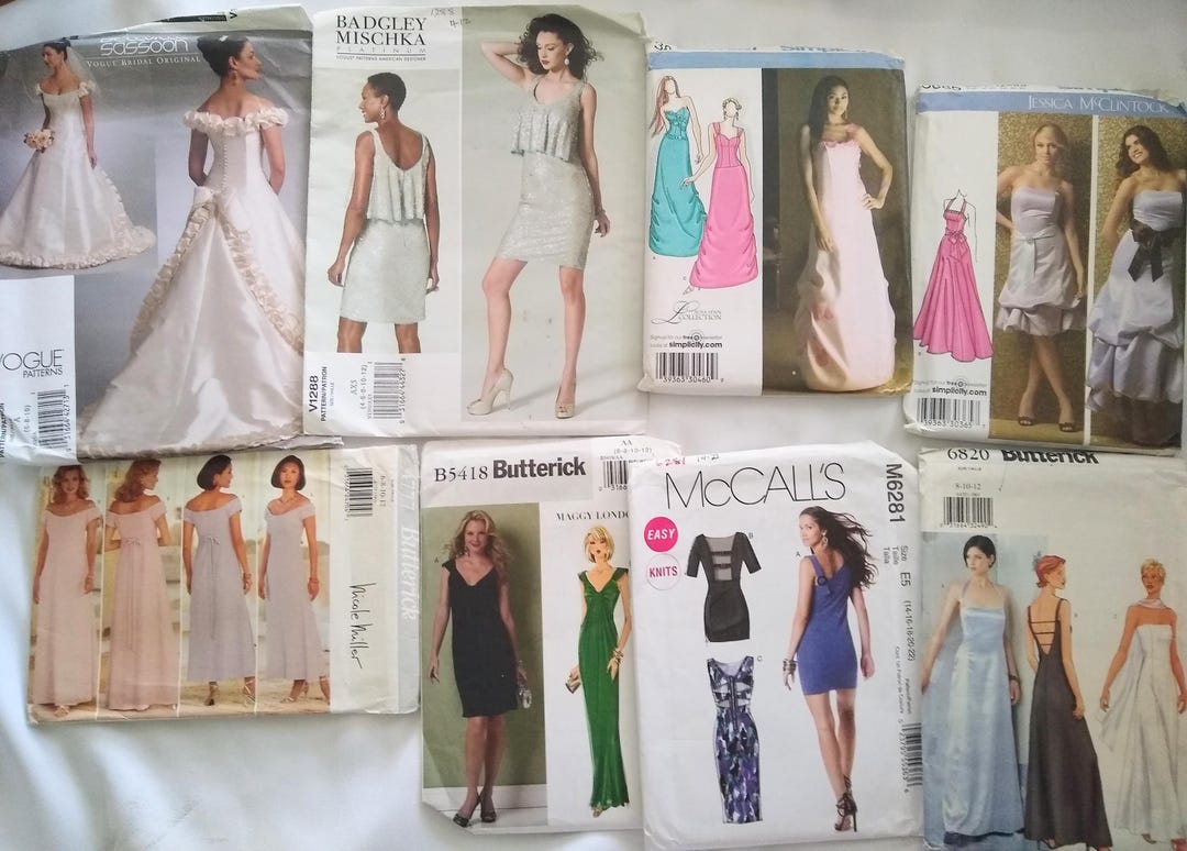 Vintage Fancy Dress Patterns Sz 4-20 (check Each), New Look Mccall ...