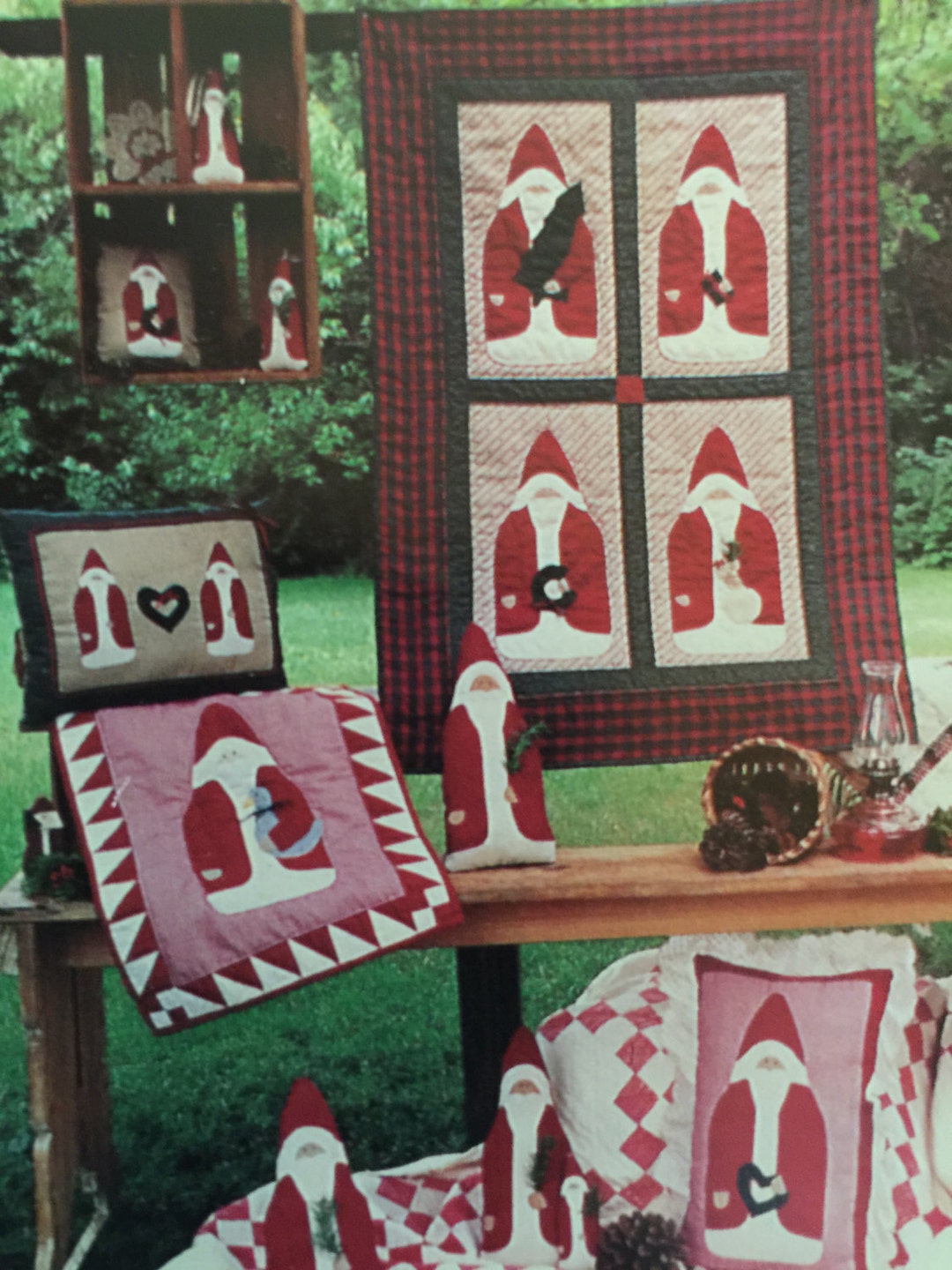 Father Christmas Quilt Sewing Pattern, Santa Doll, Ornament, Pillow - Etsy