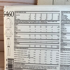 90s New Look 6460, Sewing Pattern, Women's Swing Coat, With Pants, and ...