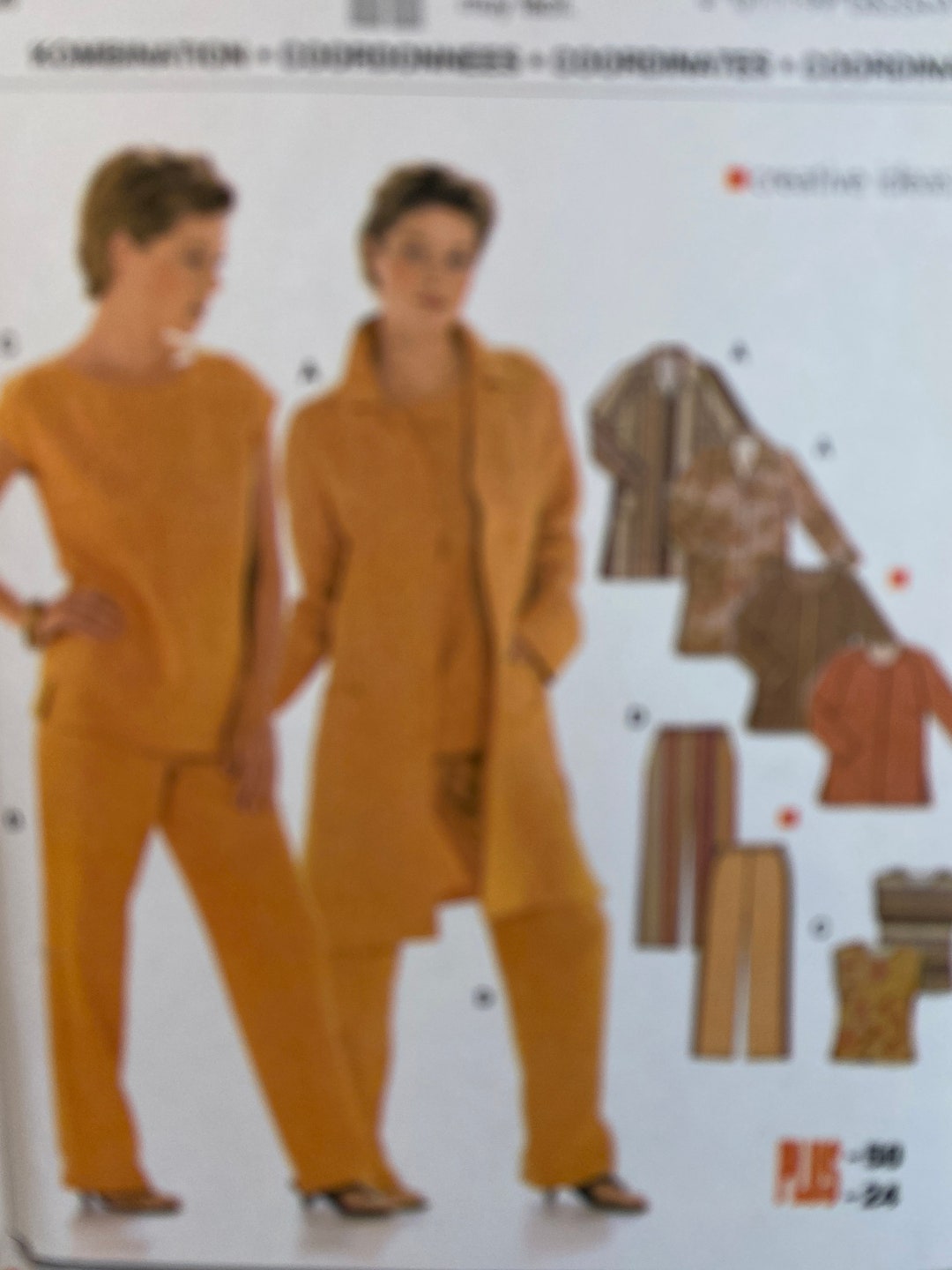 Misses Coordinates, Burda 8204, Sewing Pattern, Sleeveless Shell Top ...