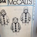 70s Girl's Jacket Mccall's 6914 Sewing Pattern - Etsy