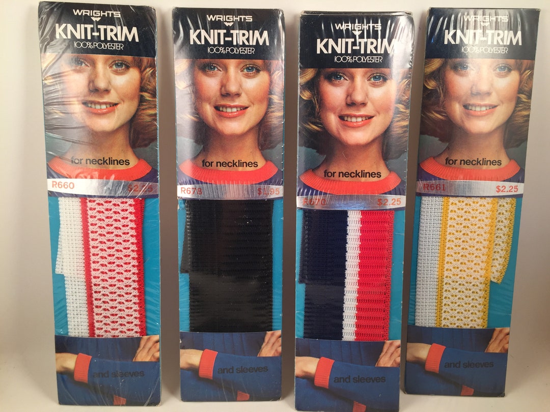 Wrights Knit Trim: 30" Polyester Sewing Trim for Necklines - Etsy