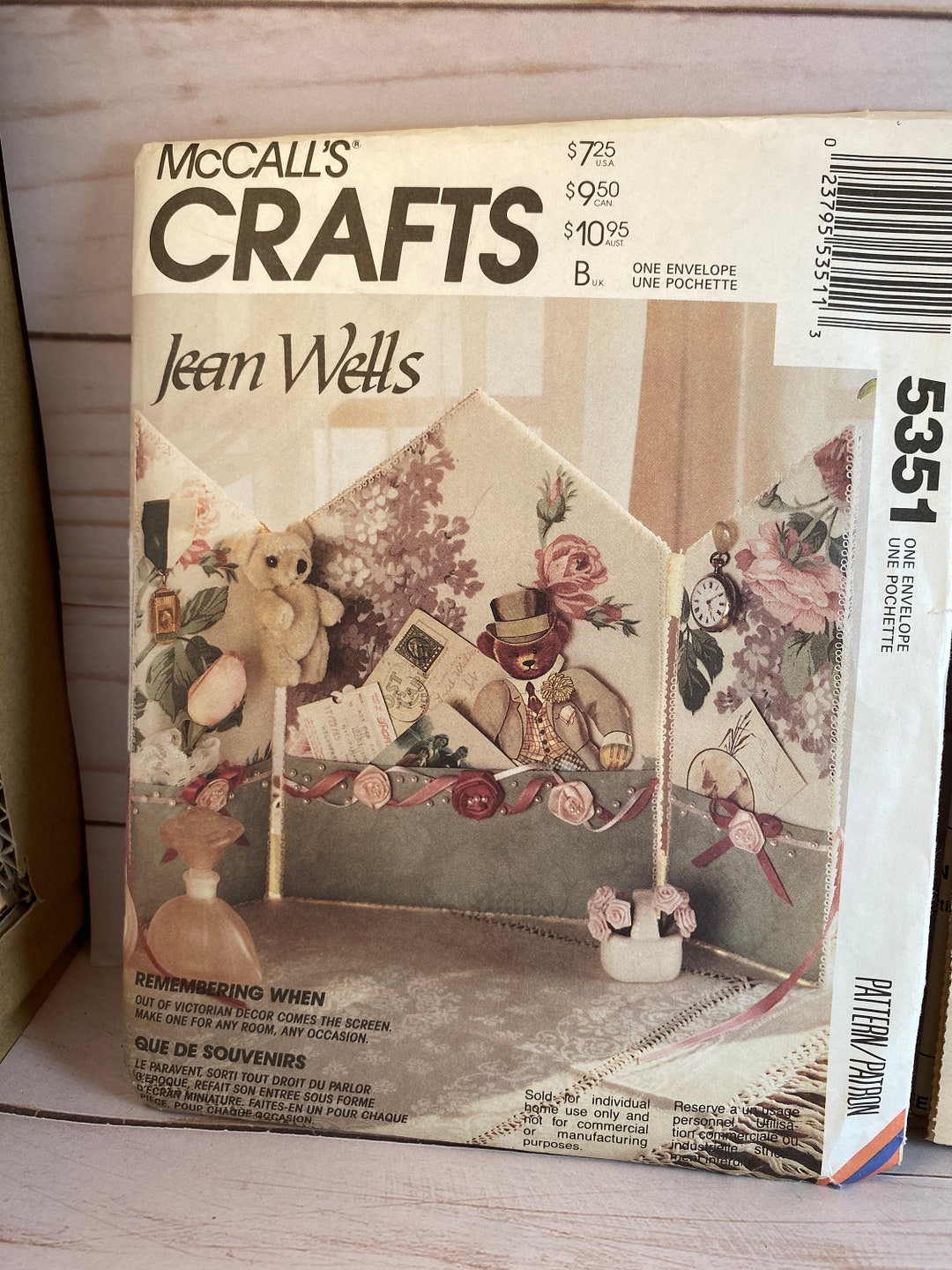 Victorian Screen Wall, Mccall's 5351, Sewing Pattern, Jean Wells ...