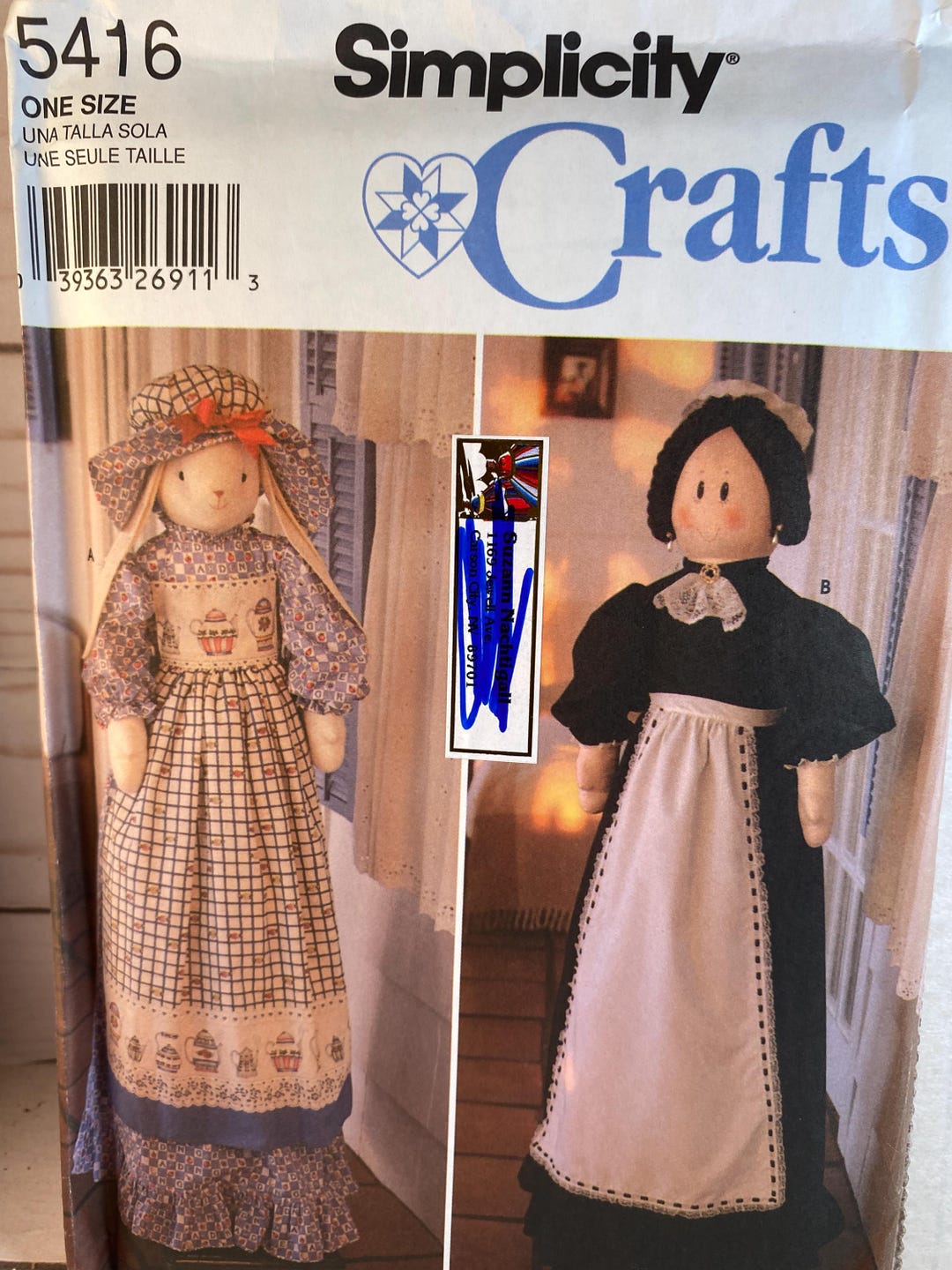 Simplicity Crafts 5416 Vacuum Cleaner Covers Bunny Maid Upright Vacuum ...