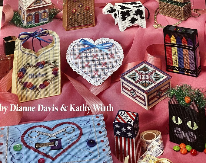 Cross Stitch in Perforated Plastic, Little Boxes and Bags, American ...