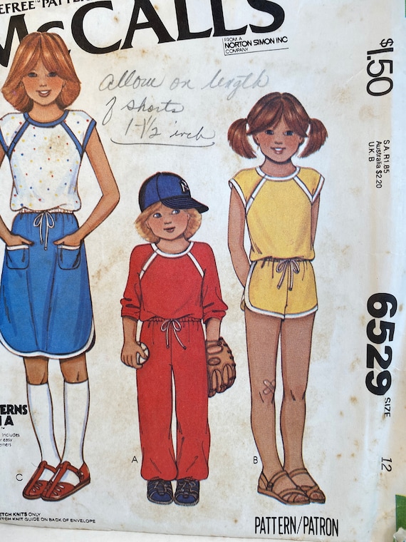 Sewing & Needlecraft UNCUT Vintage McCall's 6529 Sewing Pattern Craft ...