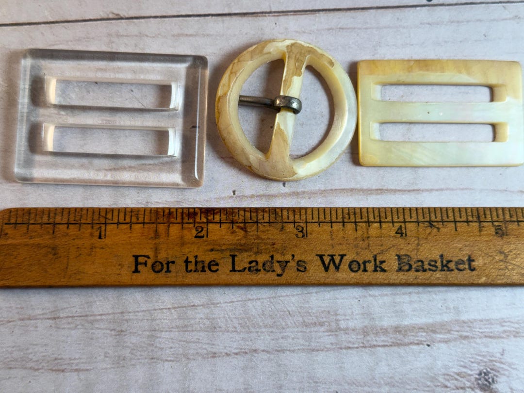 Vintage Plastic Clear, Square Belt Buckle, Round Belt Buckle, Celluloid ...