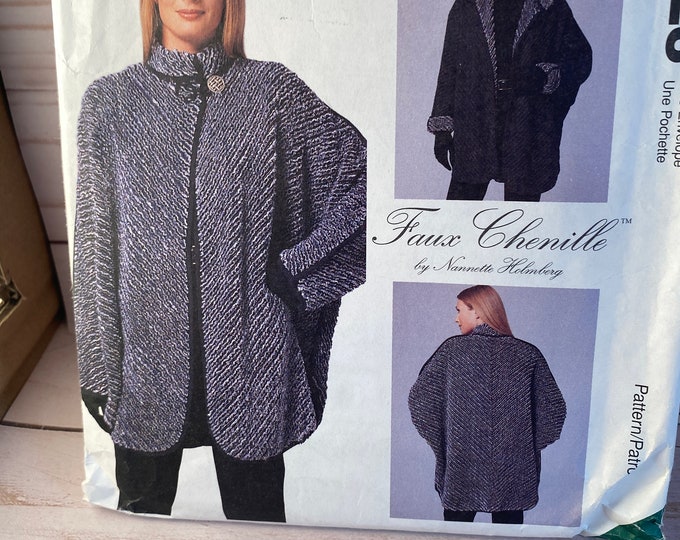 Mccall's 322, 4798, Chenille Jacket, Tote Bag, Sewing Pattern ...