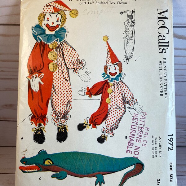 Toy Clown Sewing Patterns - Etsy