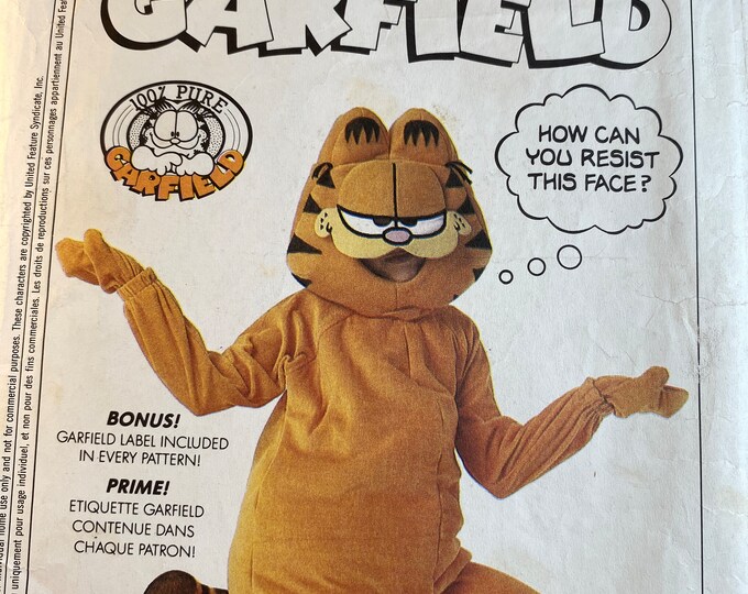 Teen Garfield Costume Sewing Pattern, Simplicity 0619 - Etsy