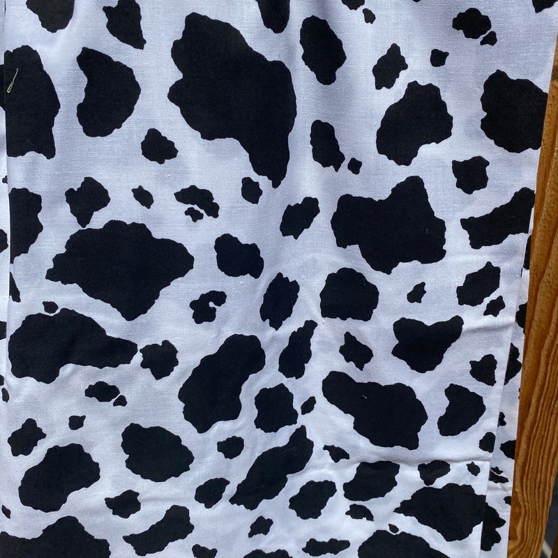 Cow Print Fabric - Etsy