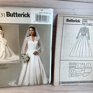 Misses Wedding Dress, Lace-overlay, With Train, Butterick Sewing ...