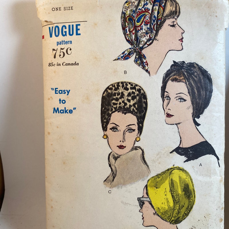 Vogue Hat Pattern - Etsy