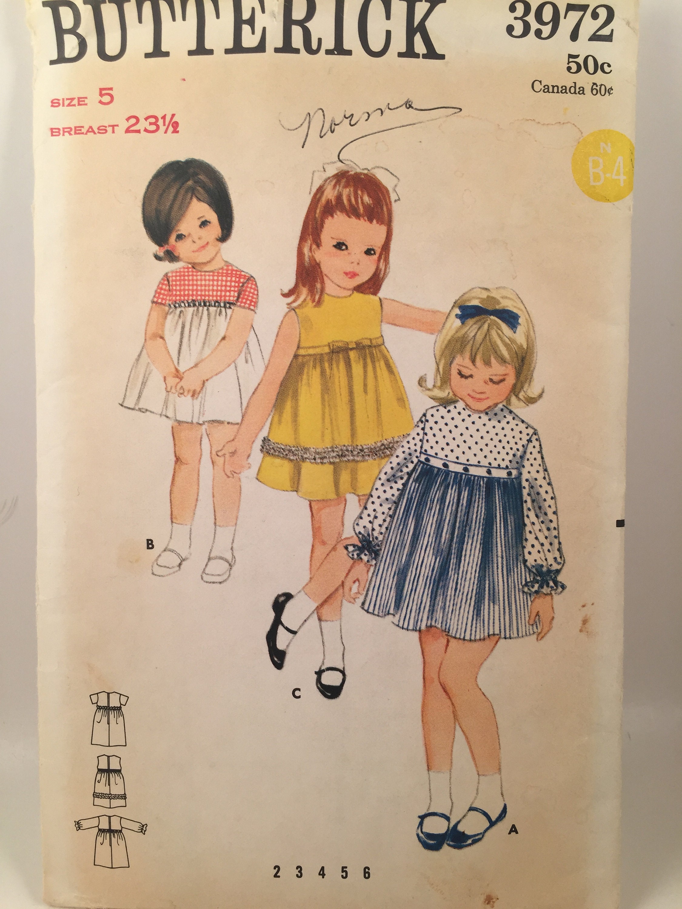 Craft Supplies & Tools Sewing & Fiber Butterick 3022 Vintage 60s ...
