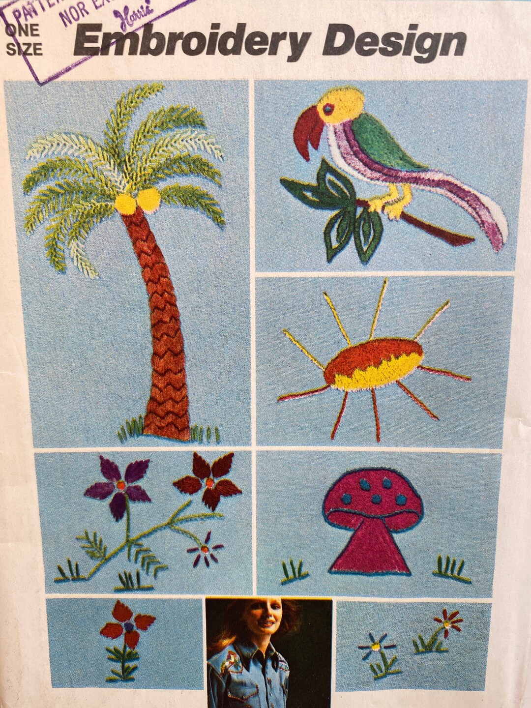 Vintage 70s Embroidery Transfers: Simplicity 6198 Sewing Pattern - Etsy