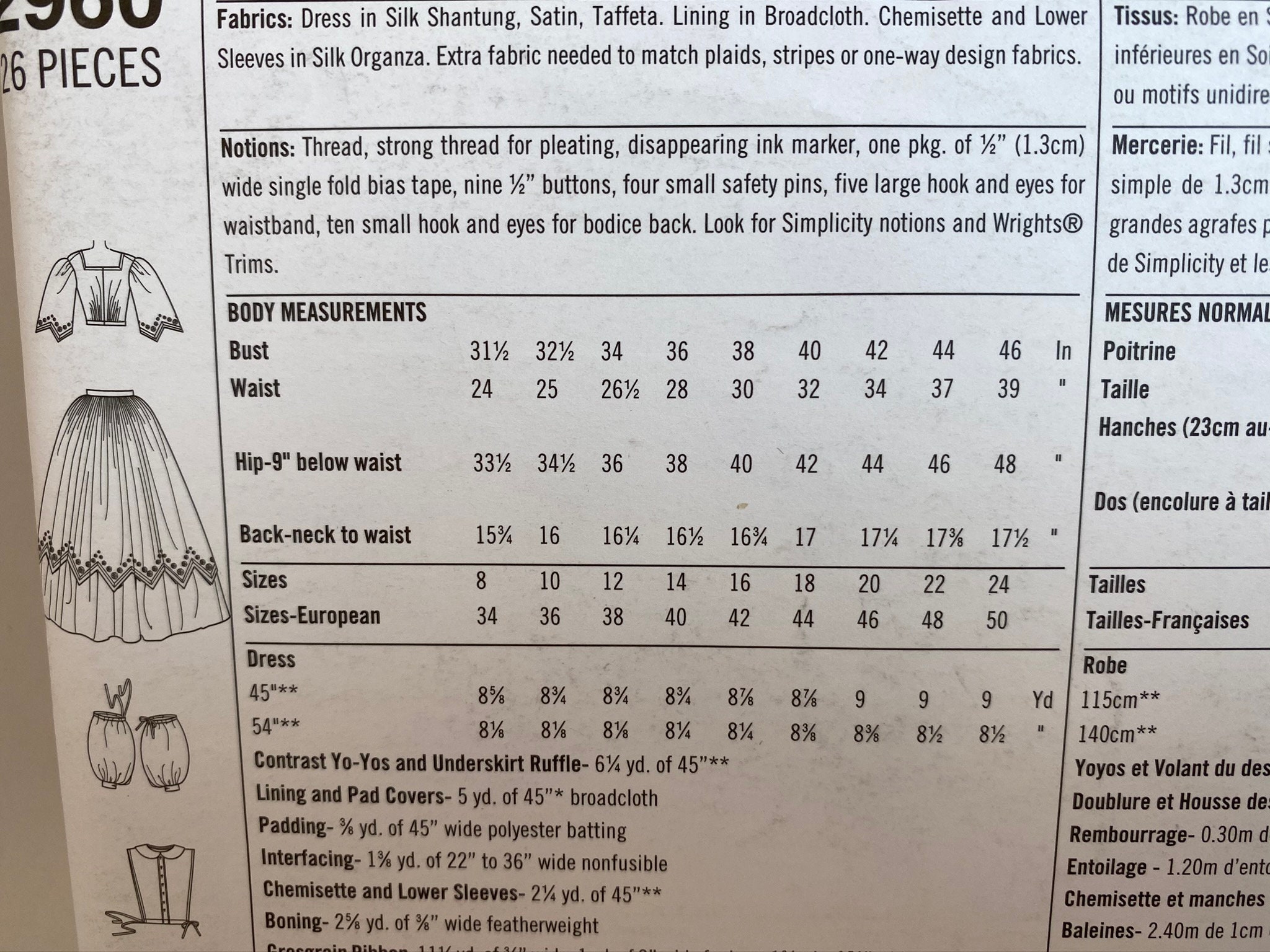 Historic Civil War Dress Costume Simplicity 2960 Sewing | Etsy