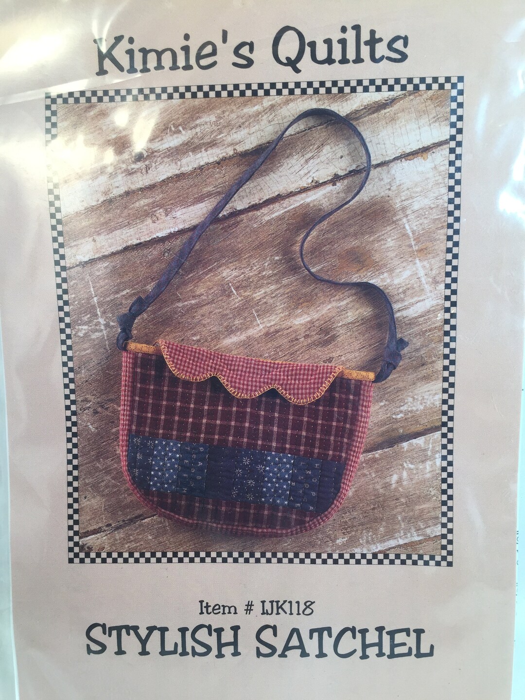 Stylish Satchel Sewing Pattern: Indygo Junction IJK118, Kimie's Quilts ...
