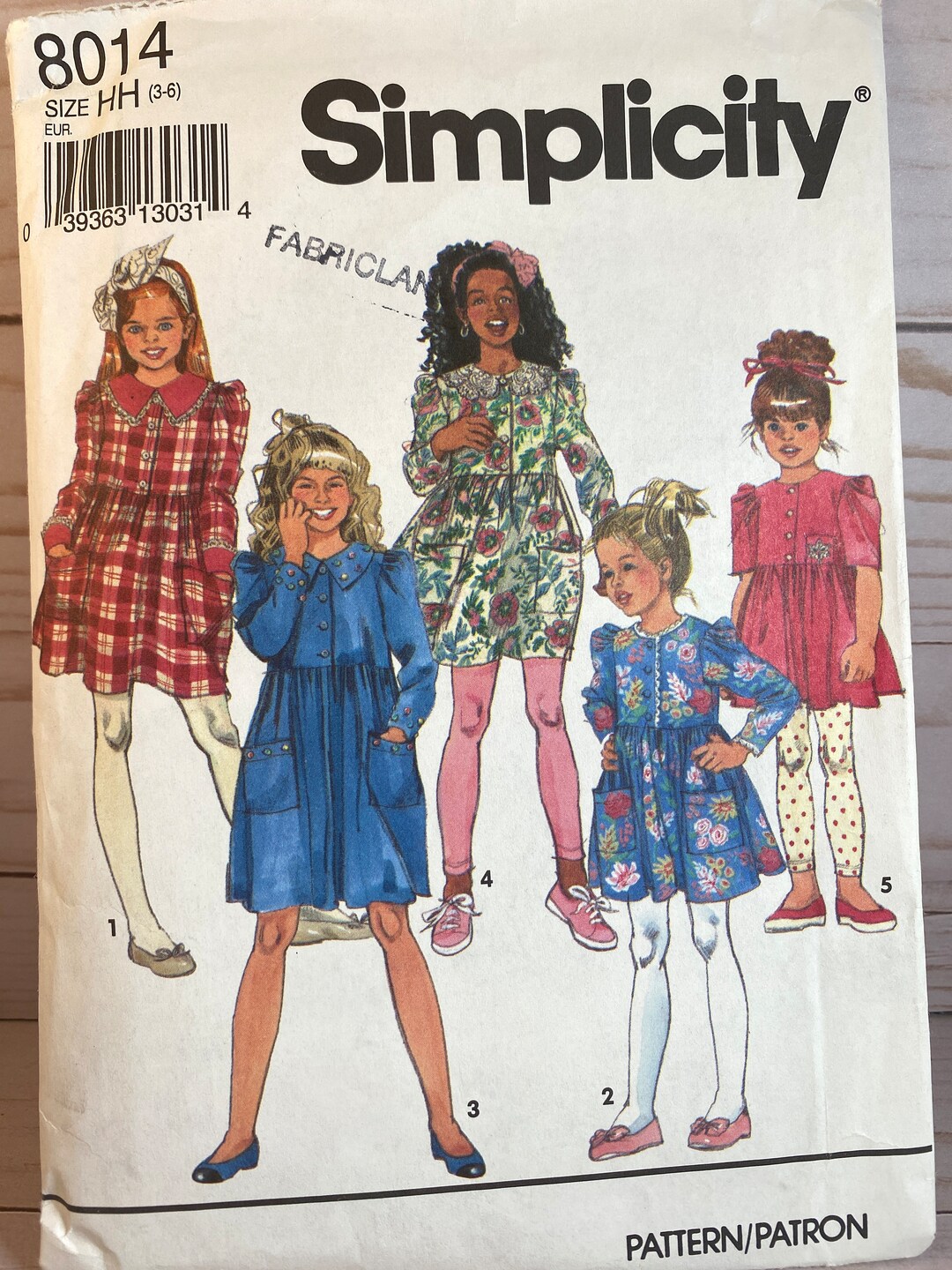 80s Simplicity 8014, Sewing Pattern, Loose Fitting, Comfy Dress, Pocket ...