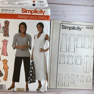Misses Shirt Dress, Tunic, Pants, Drawstring Bag, Sewing Pattern ...