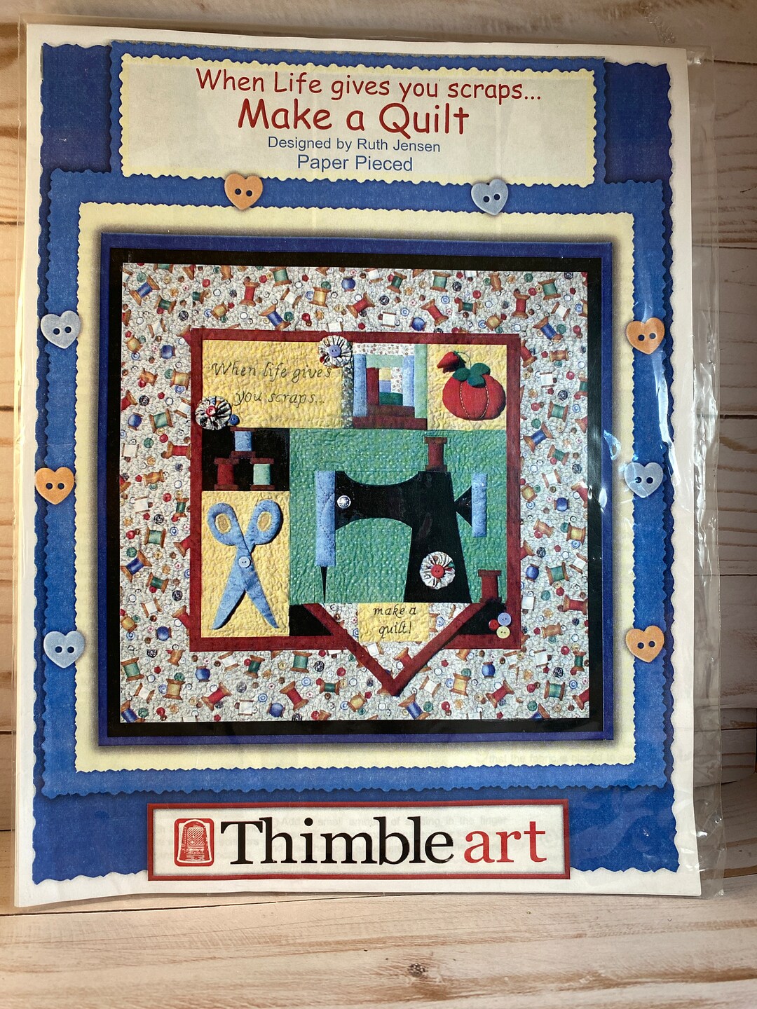 Make a Quilt, Paper Pieced, Thimble Art, Quilt Pattern Instructions ...