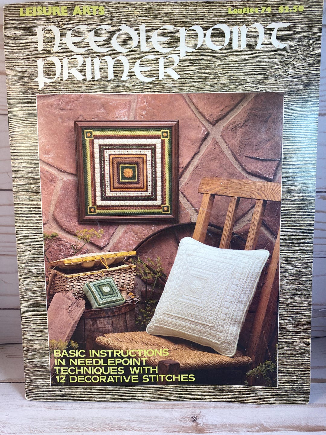 70s Needlepoint Primer, Pattern Leaflet 74, Leisure Arts, Basic ...