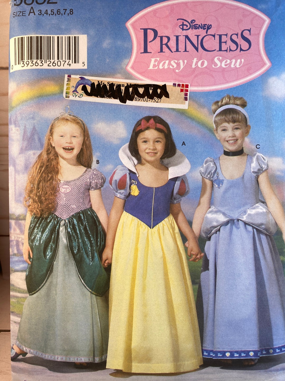 Disney Princess, Costume Sewing Patterns, Snow White, Cinderella, Ariel ...