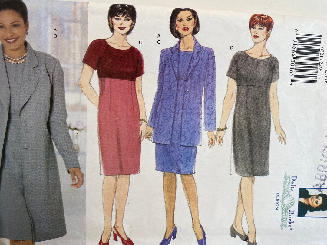 90 Misses Dress, Butterick 6221, Delta Burke Design, A Line Jackets ...